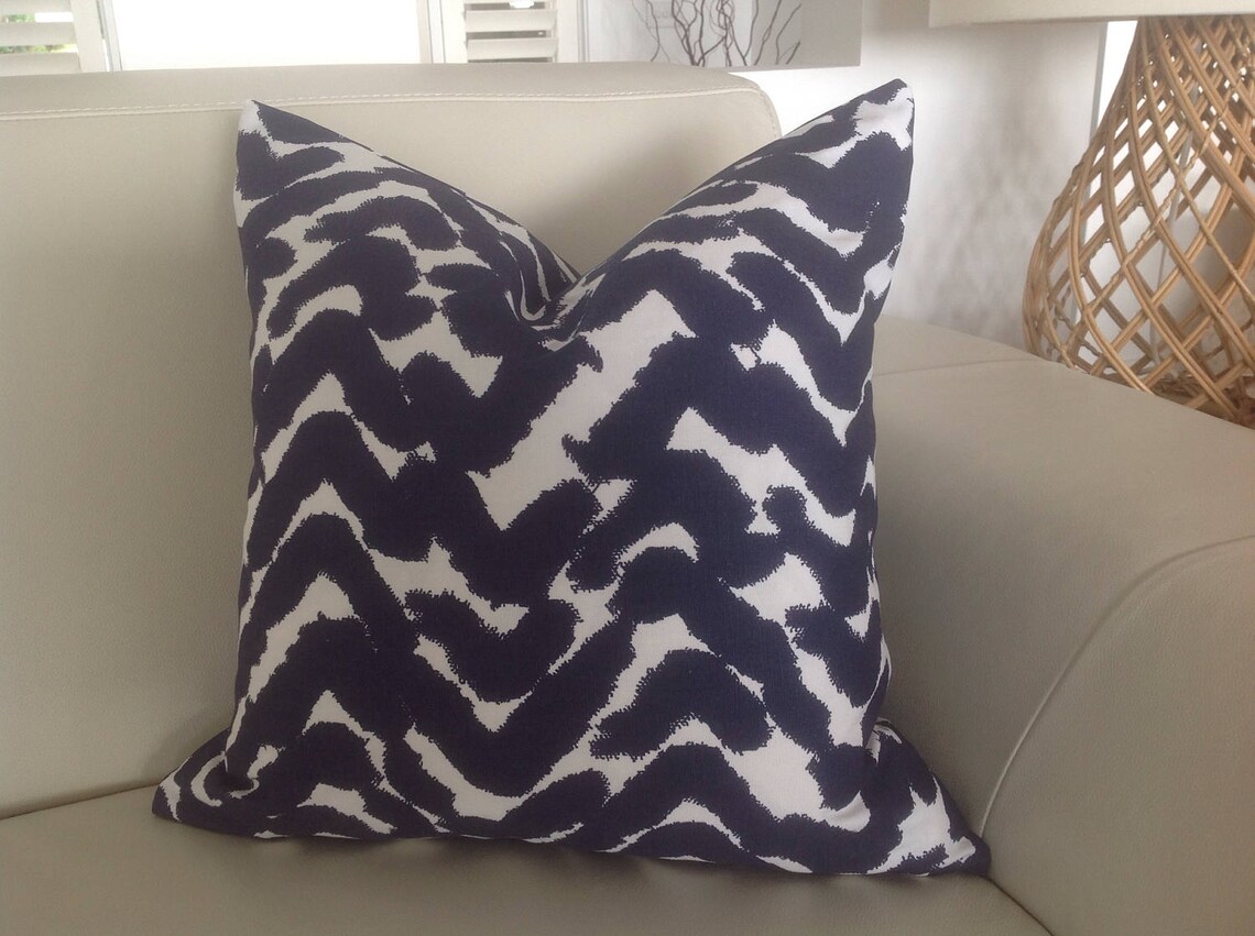 Navy Blue Cushions Navy Pillows Cushion Cover Geometric - Etsy
