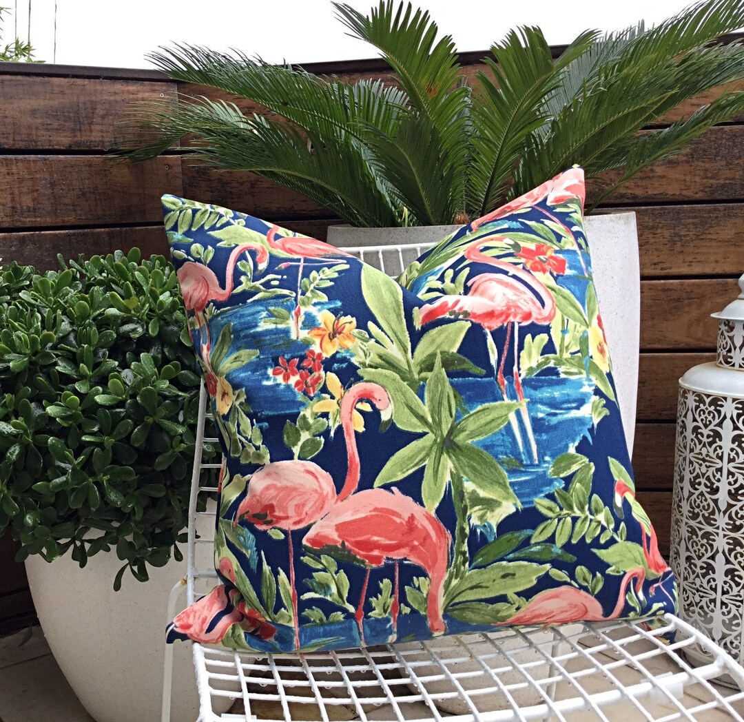 Flamingo Pillows, Cushions, Pink Flamingo Outdoor Pillows Outdoor ...