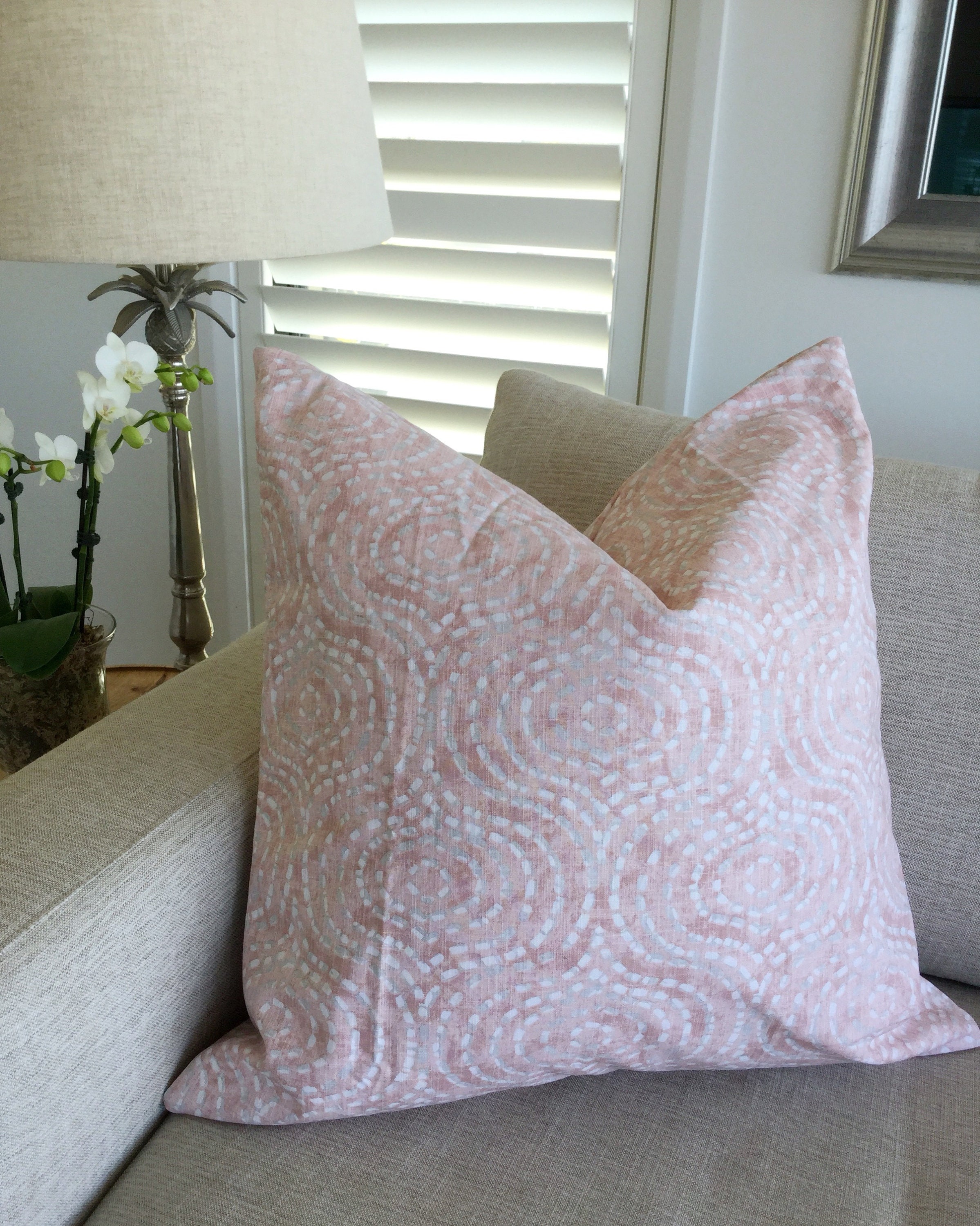Linen Cushions Linen Pillows. Blush Pink Cushion Cover Spa | Etsy Australia