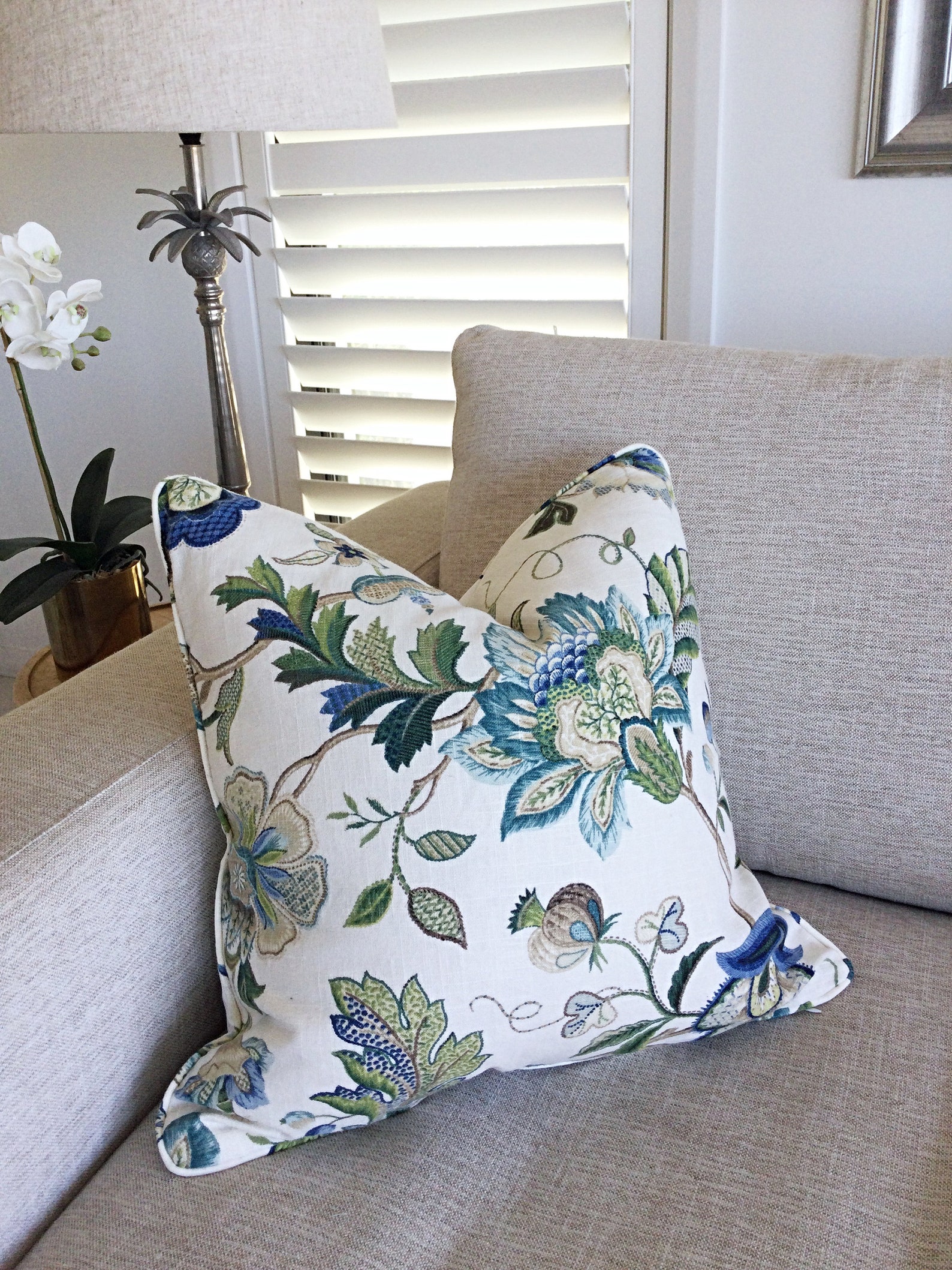 Hamptons Cushion Hamptons Pillows. Cover Only. Brissac Linen - Etsy