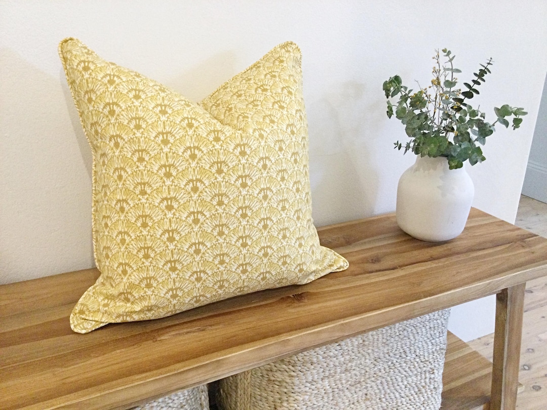 Butter Yellow Pillow Cover: Decorative Cushion - Etsy