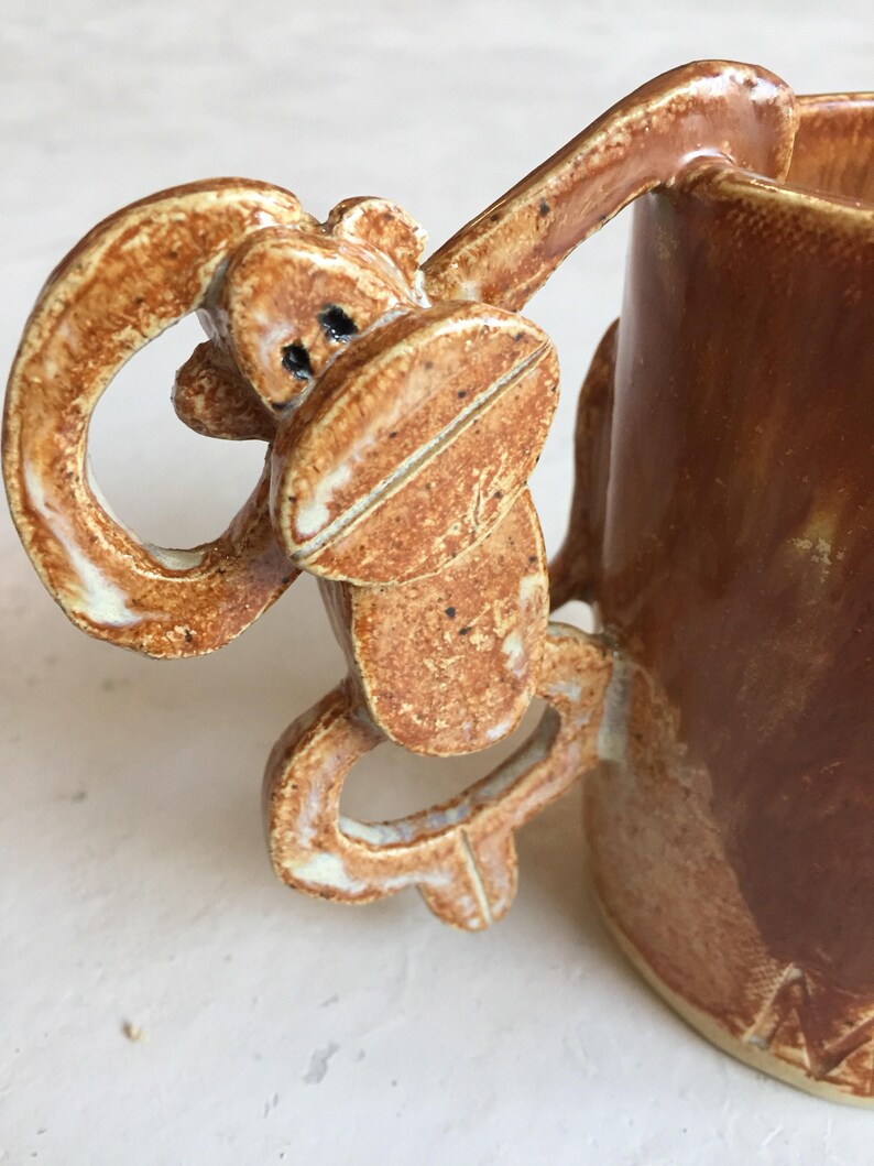Handmade Hanging Monkey Mug - Etsy