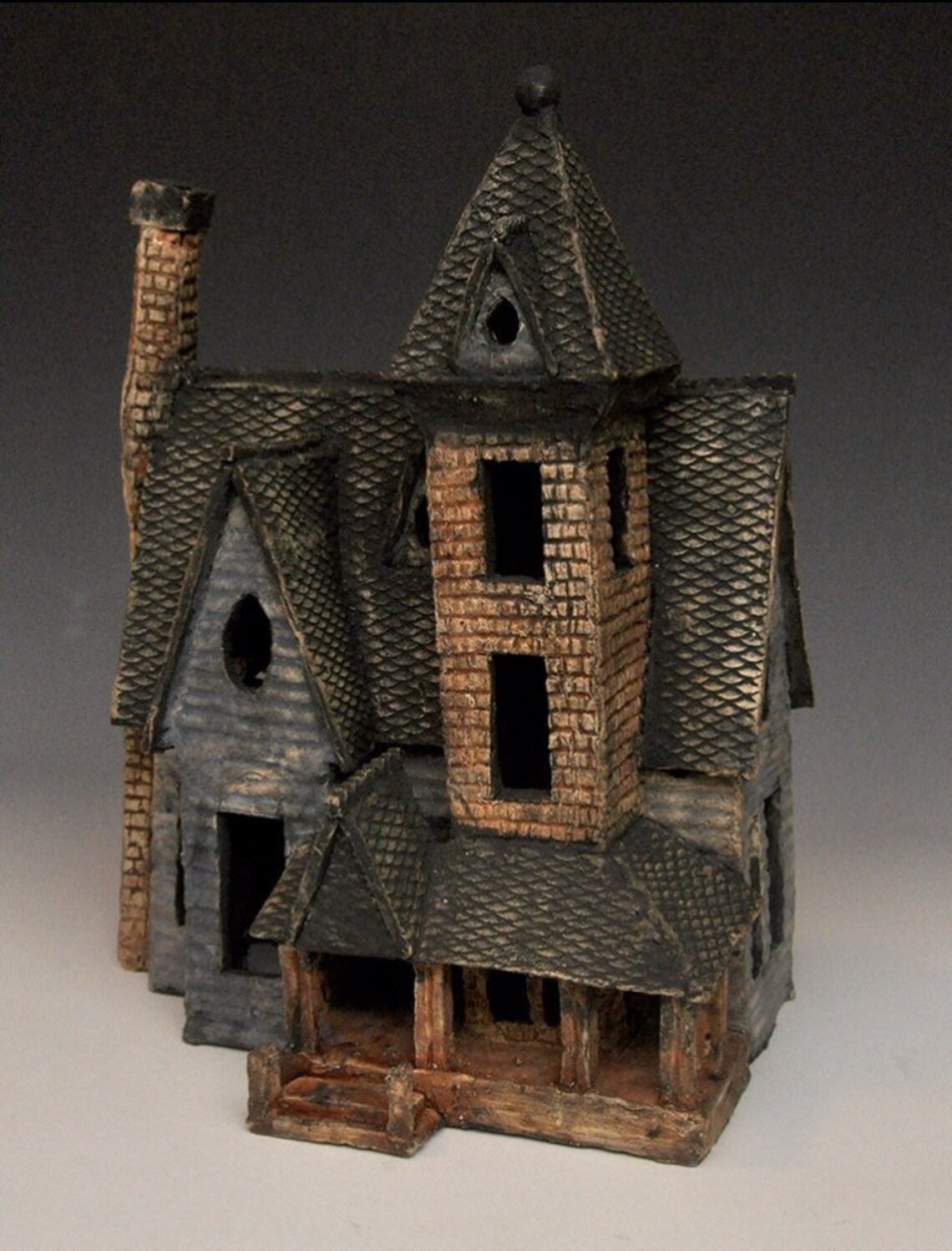 Ceramic Haunted House | Etsy