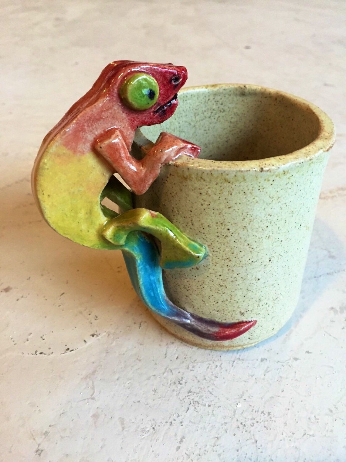 Handmade Lizard Mug or Pencil Cup - Etsy