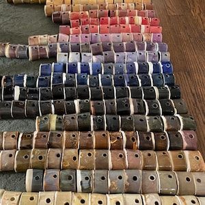 Colorful Ceramic Rain Chain Yard Ornament Decoration Accent to Water ...