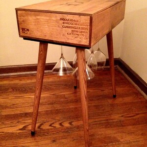 Wine Box End Table Side Table Wine Storage - Etsy