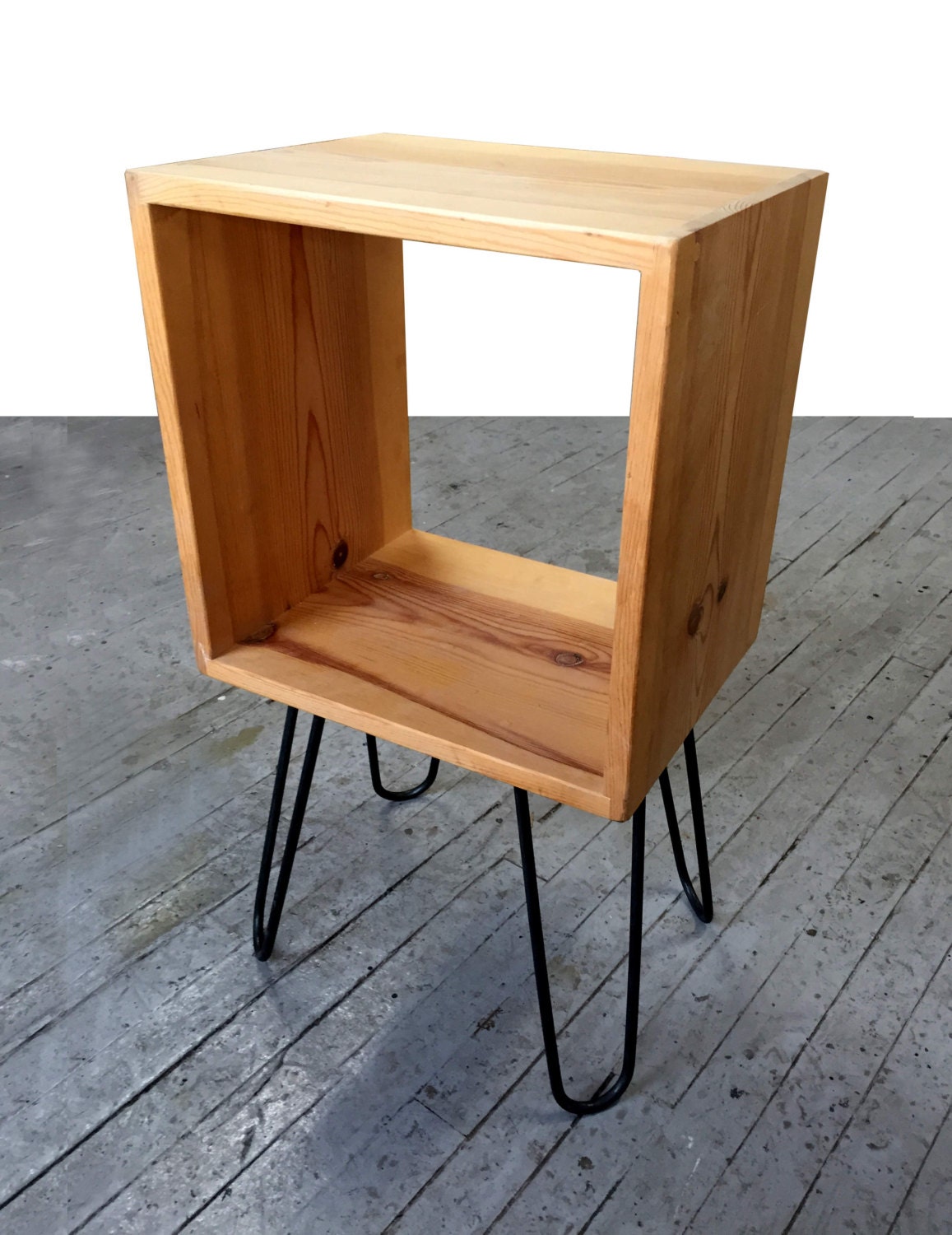 Pine Box End Table Night Stand Bookshelf | Etsy