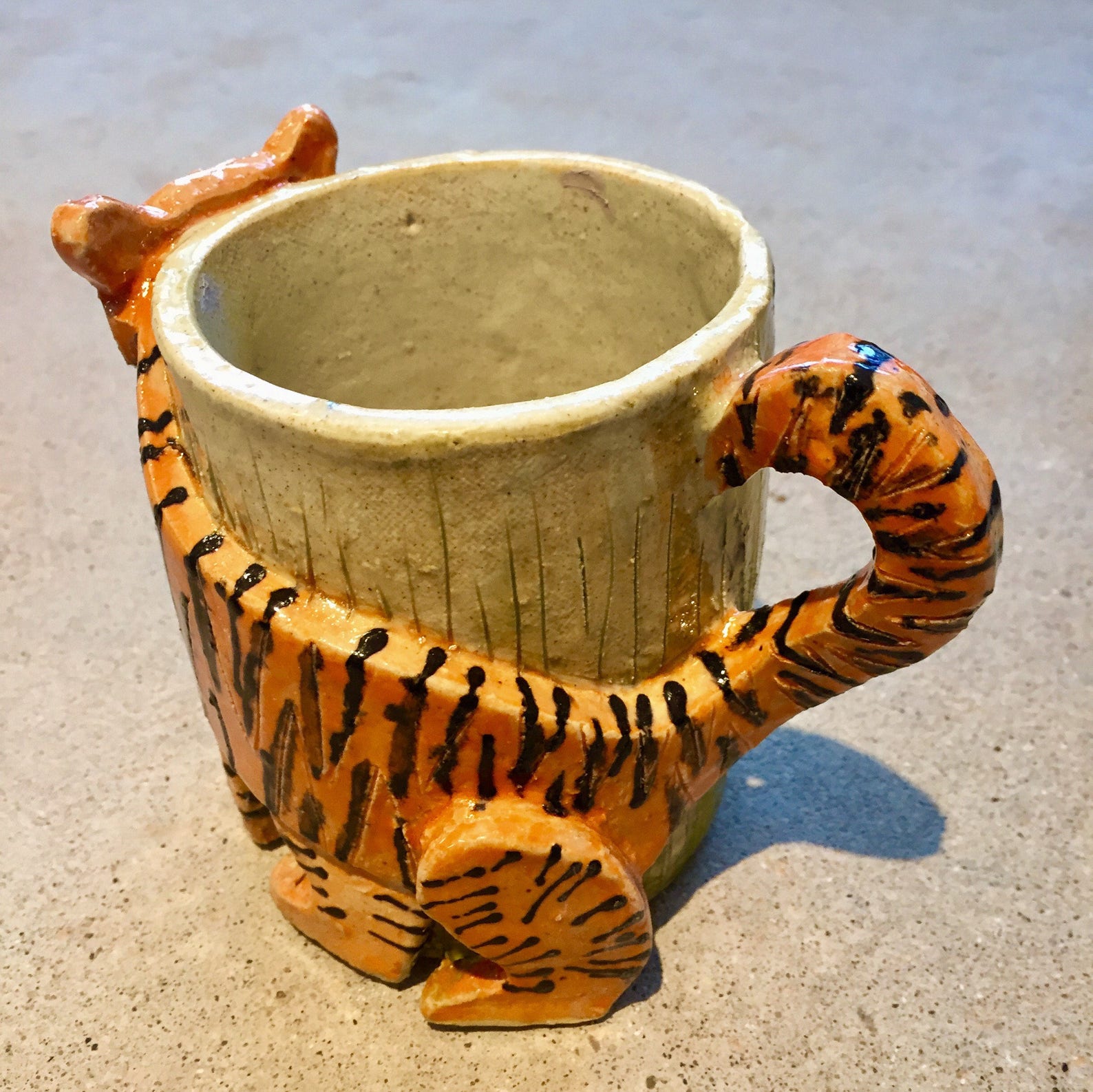 Handmade Tiger Mug | Etsy