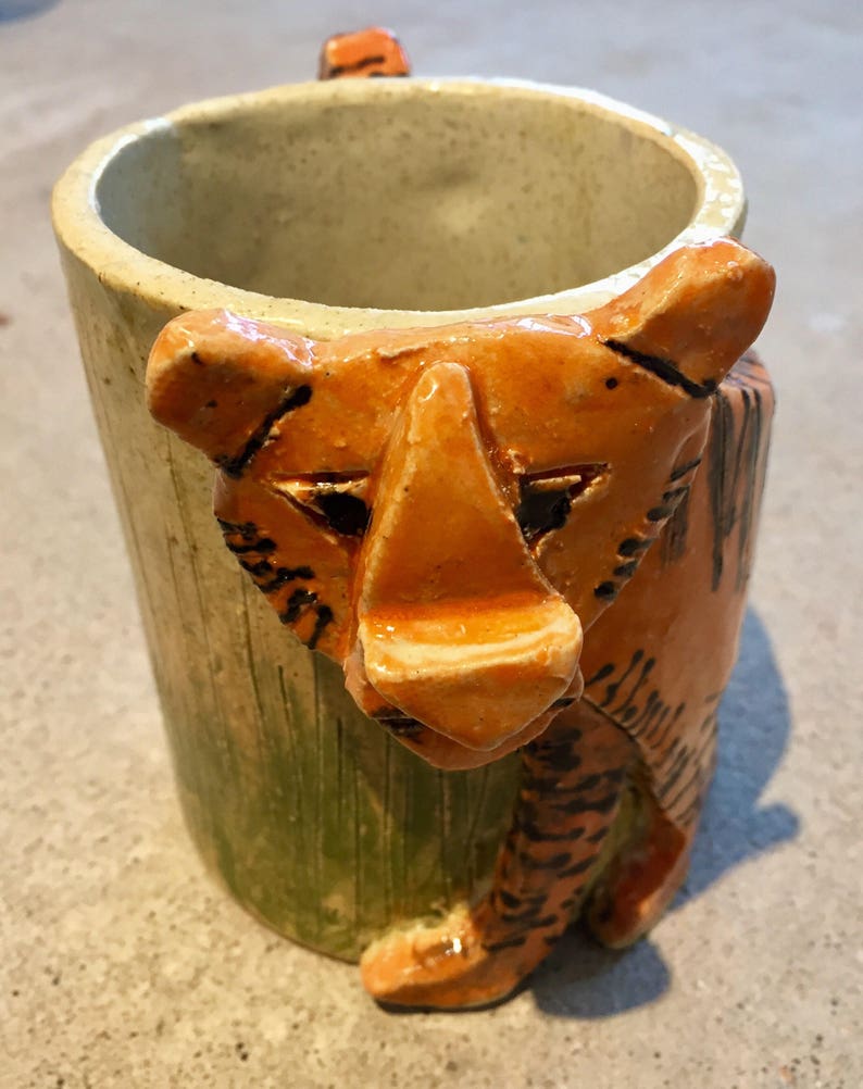 Handmade Tiger Mug - Etsy