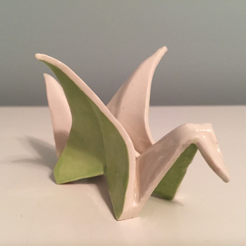 Uplifting Porcelain Origami Crane - Etsy