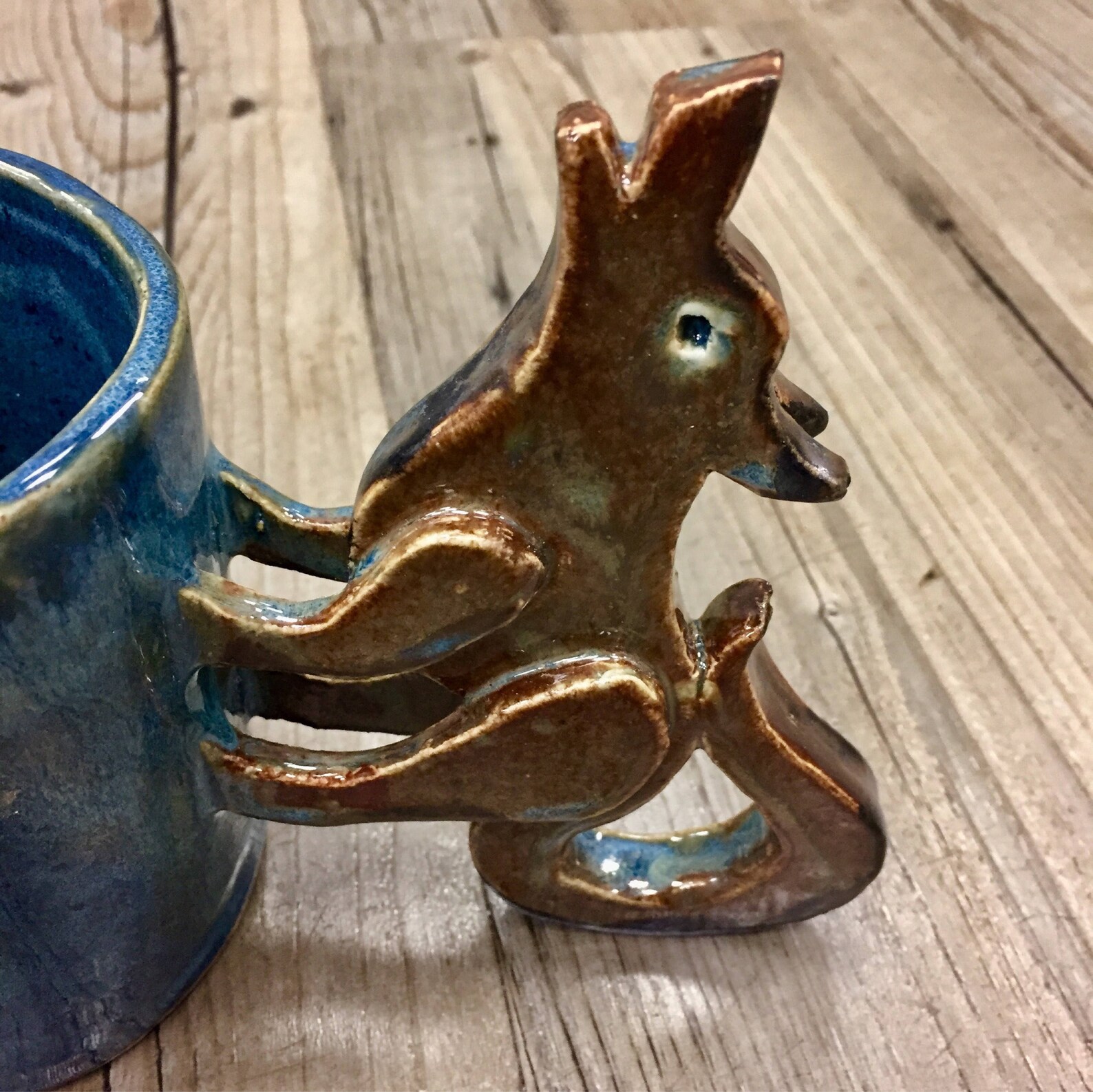 Handmade Howling Wolf Mug - Etsy