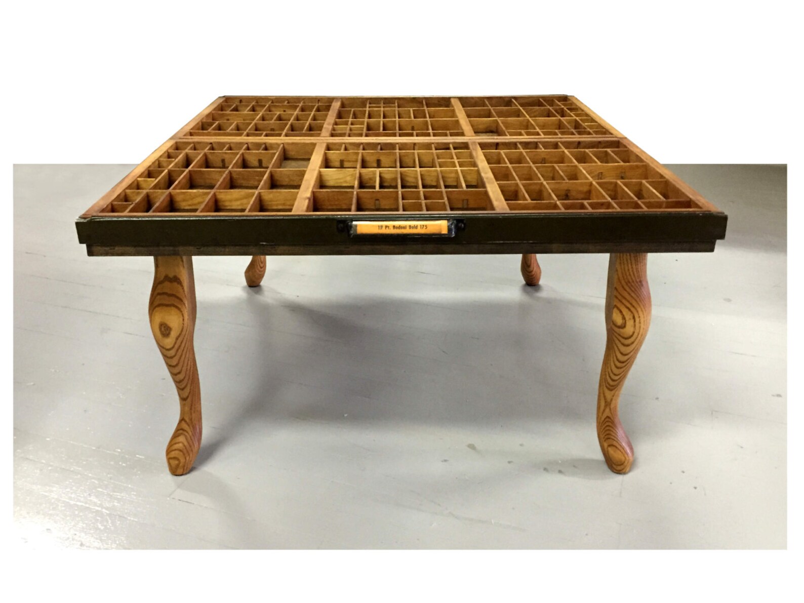 Upcycled Vintage Typesetter Tray Trinket Coffee Table glass - Etsy