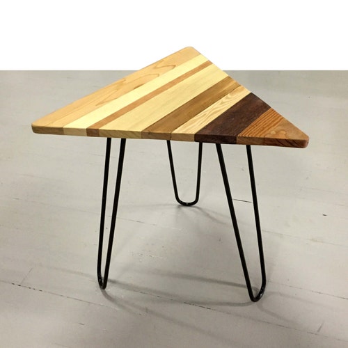 Reclaimed Hardwood Wood Triangular Handmade Simple Industrial - Etsy