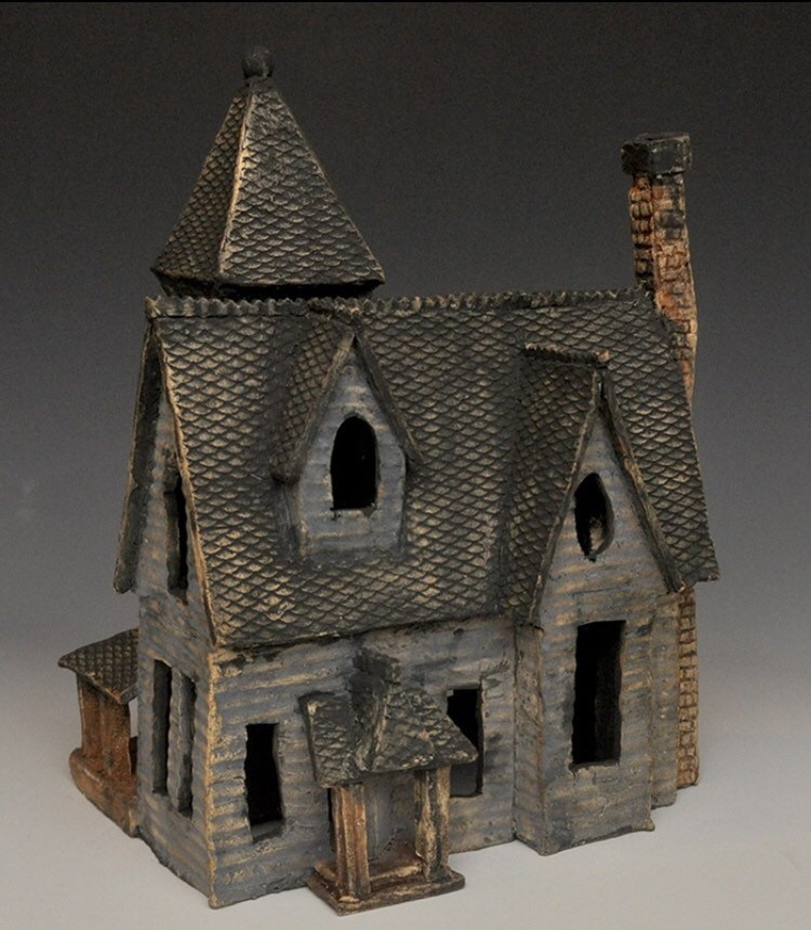 Ceramic Haunted House | Etsy