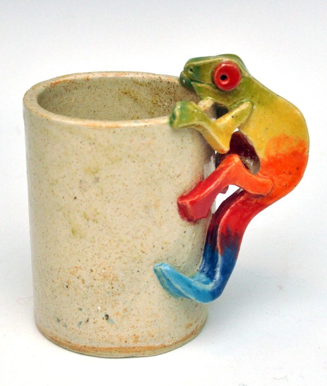 Handmade Chameleon Mug or Pencil Cup - Etsy