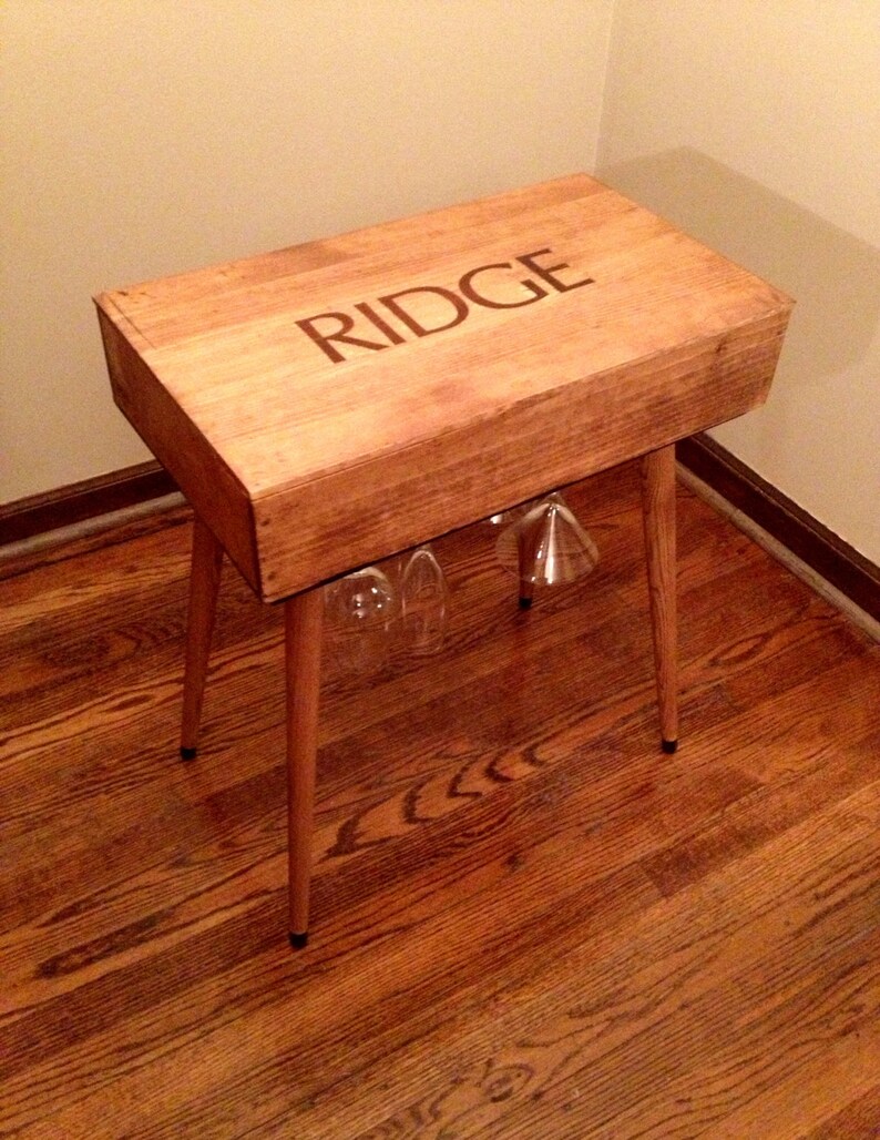 Wine Box End Table Side Table Wine Storage - Etsy