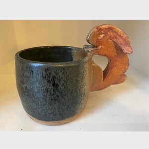 Colorful Rabbit Pottery Ceramic Handmade Easter Bunny Rabbit Mug Tea ...