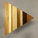 Reclaimed Hardwood Wood Triangular Handmade Simple Industrial Modern ...