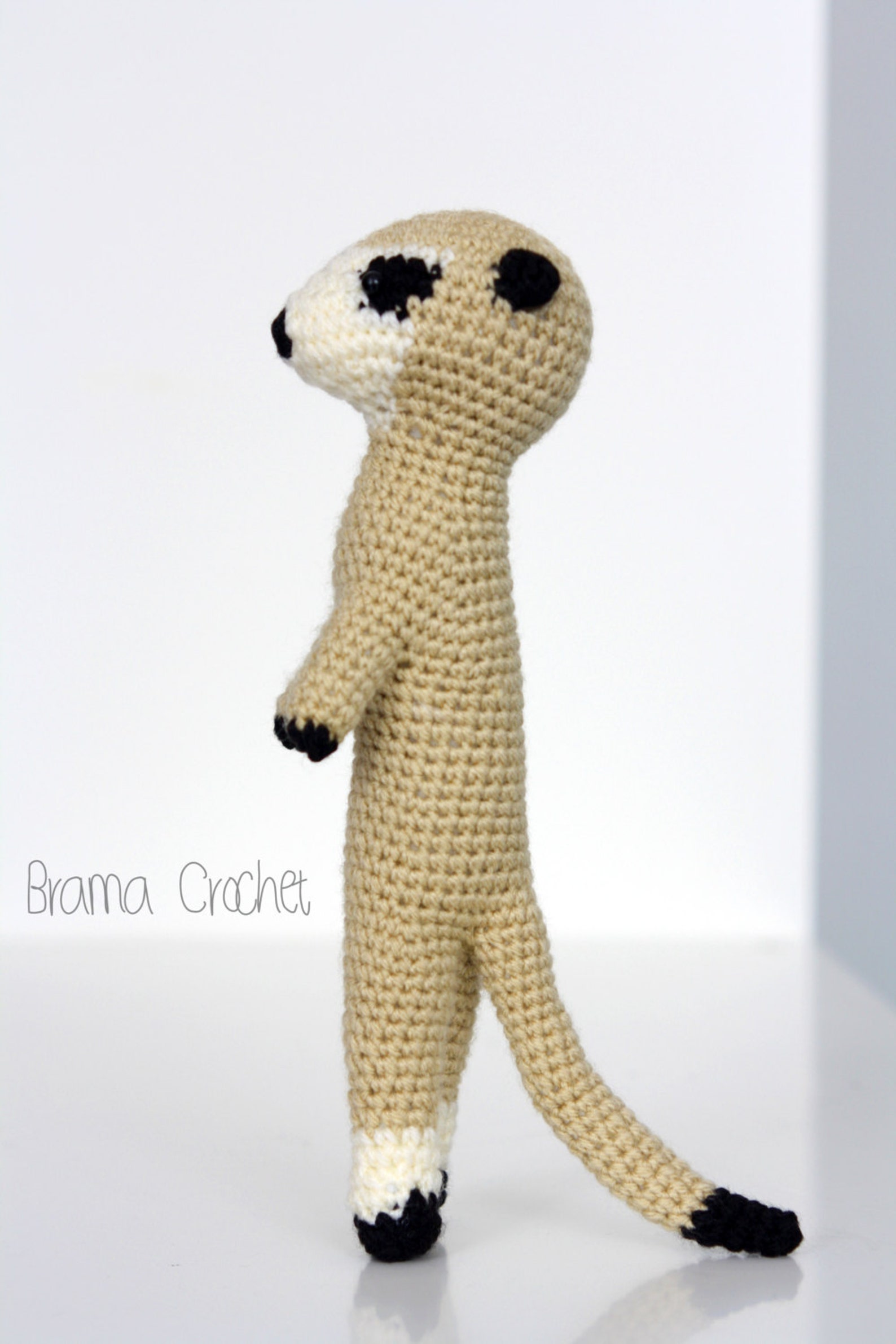 Meerkat Kawaii Crochet Amigurumi Doll · Handmade Crochet Toy Plush - Etsy