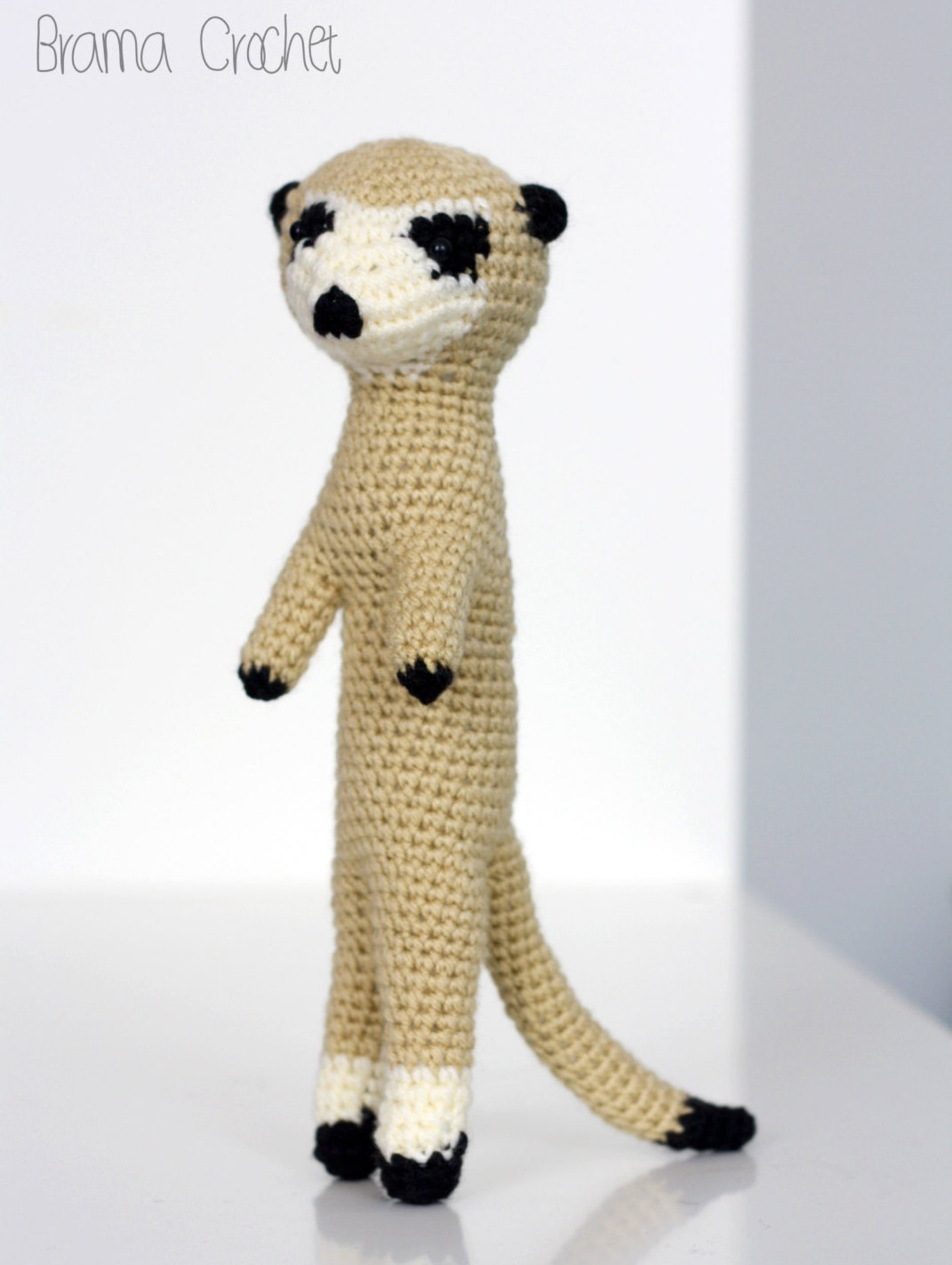 Meerkat Kawaii Crochet Amigurumi Doll · Handmade Crochet Toy Plush - Etsy