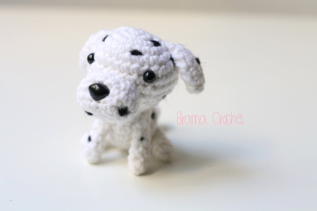 Dalmatian Dog Handmade Crochet Keychain. Amigurumi Kawaii Doll - Etsy