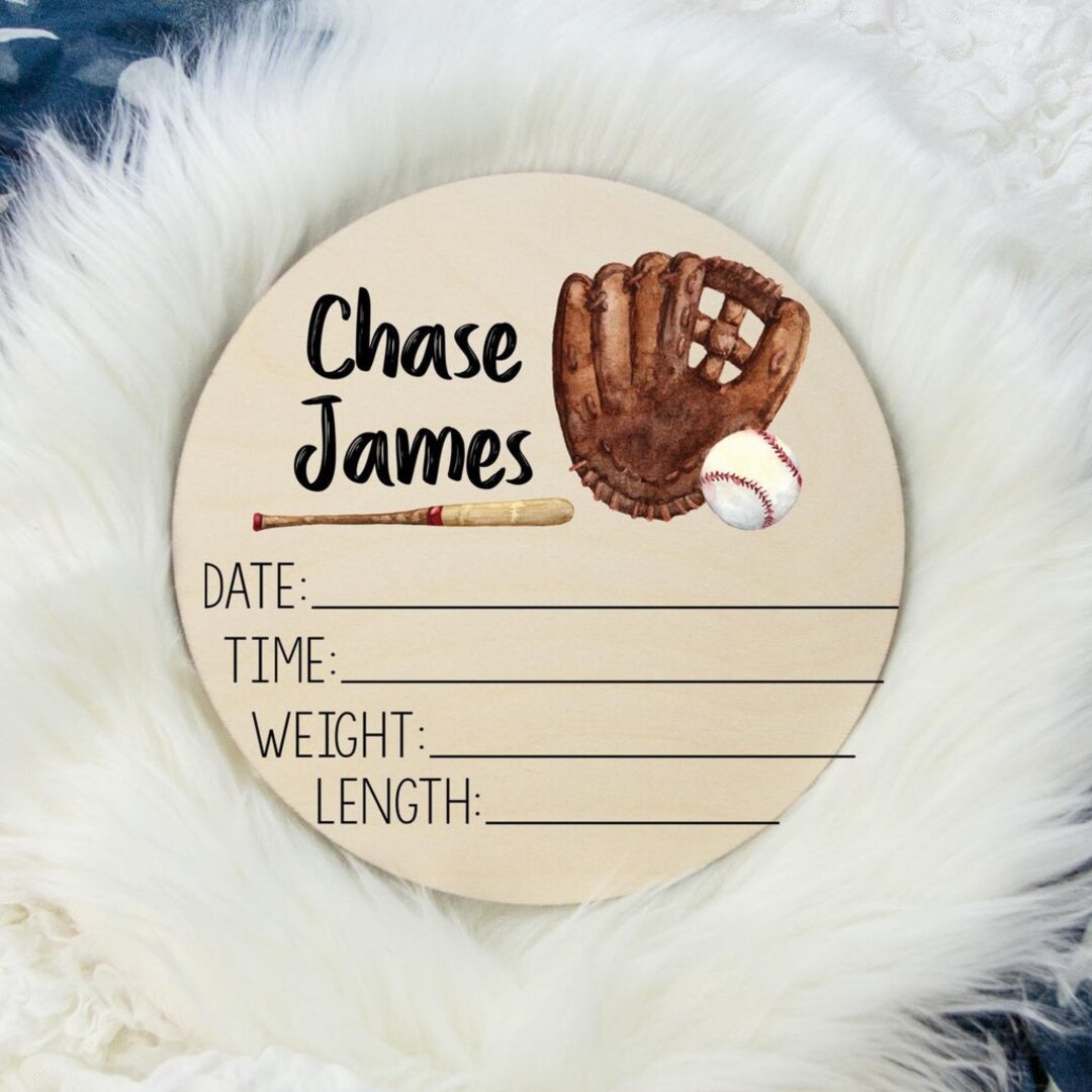 Personalized Baby Announcement Sign With Birth Stats, Birth Stat Sign ...
