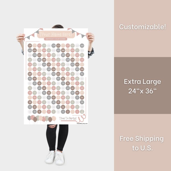 Birthday Countdown - Etsy