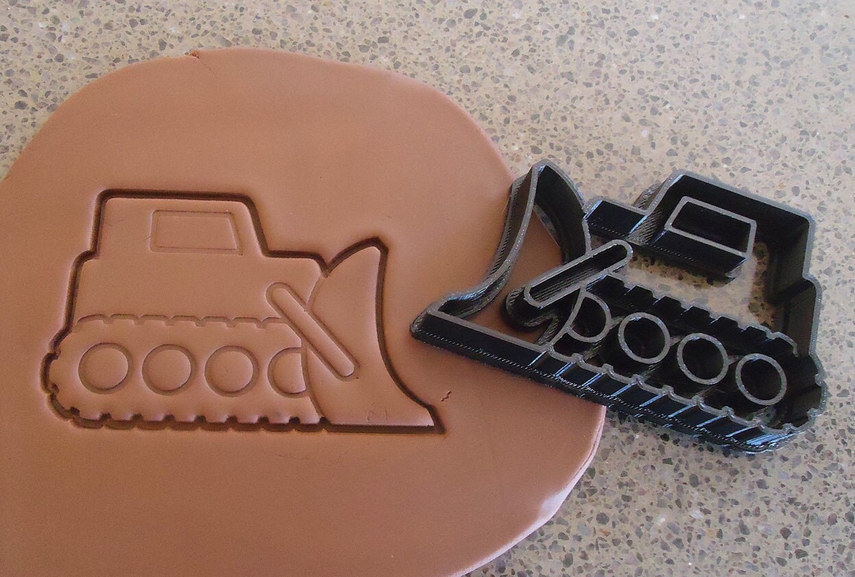 3D Printed Bulldozer Cookie Cutter - Etsy