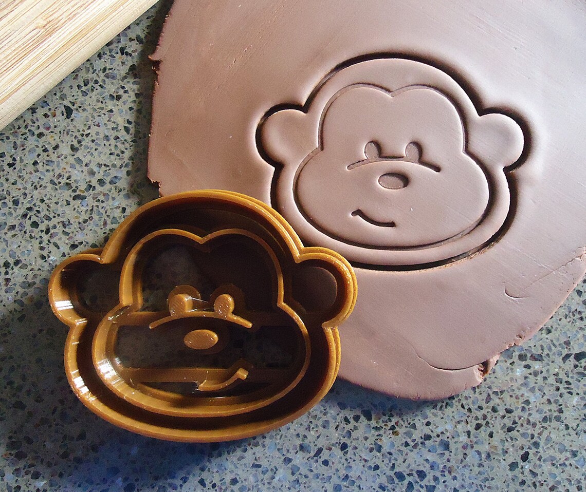 3D Printed Monkey Cookie Cutter - Etsy
