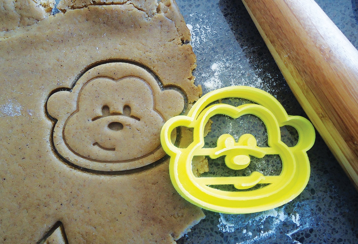 3D Printed Monkey Cookie Cutter - Etsy
