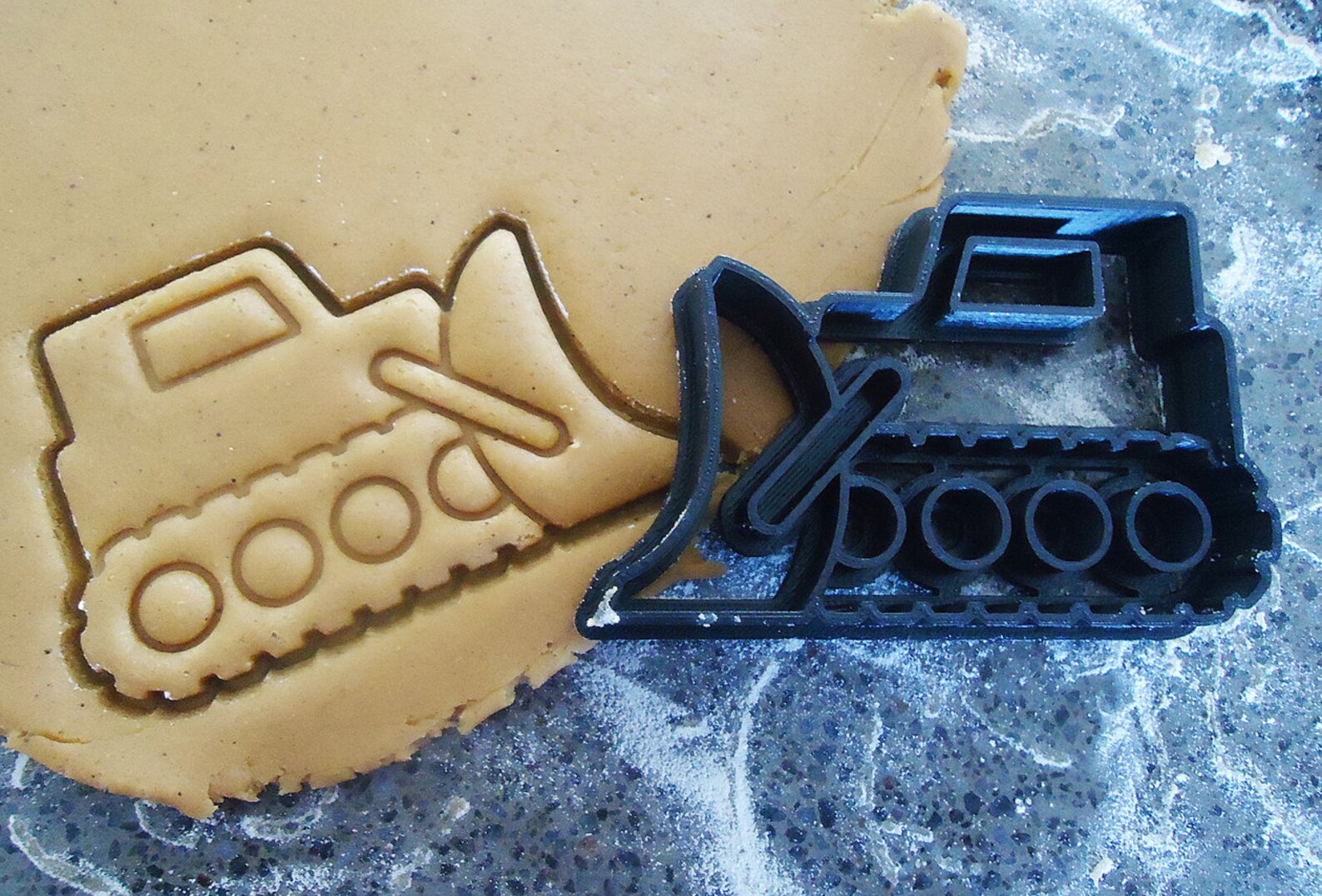 3D Printed Bulldozer Cookie Cutter - Etsy