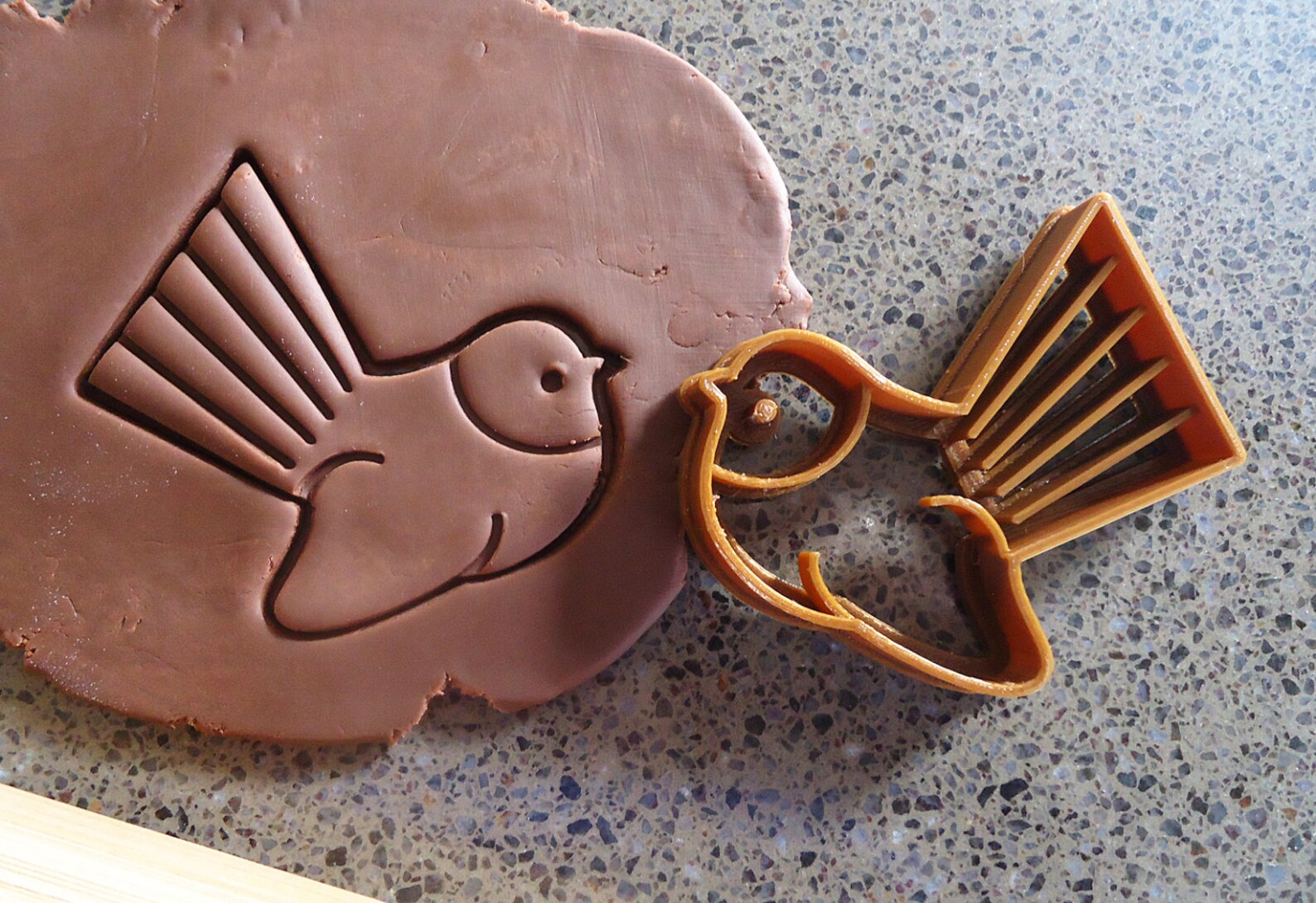3D Printed Fantail Bird Cookie Cutter - Etsy