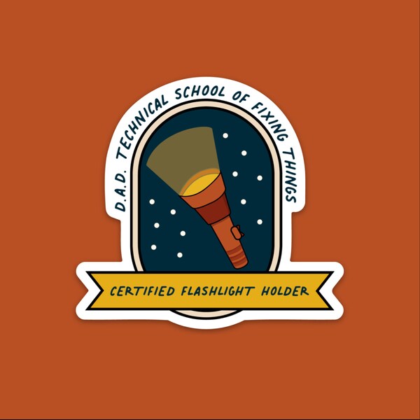 Flashlight Sticker - Etsy