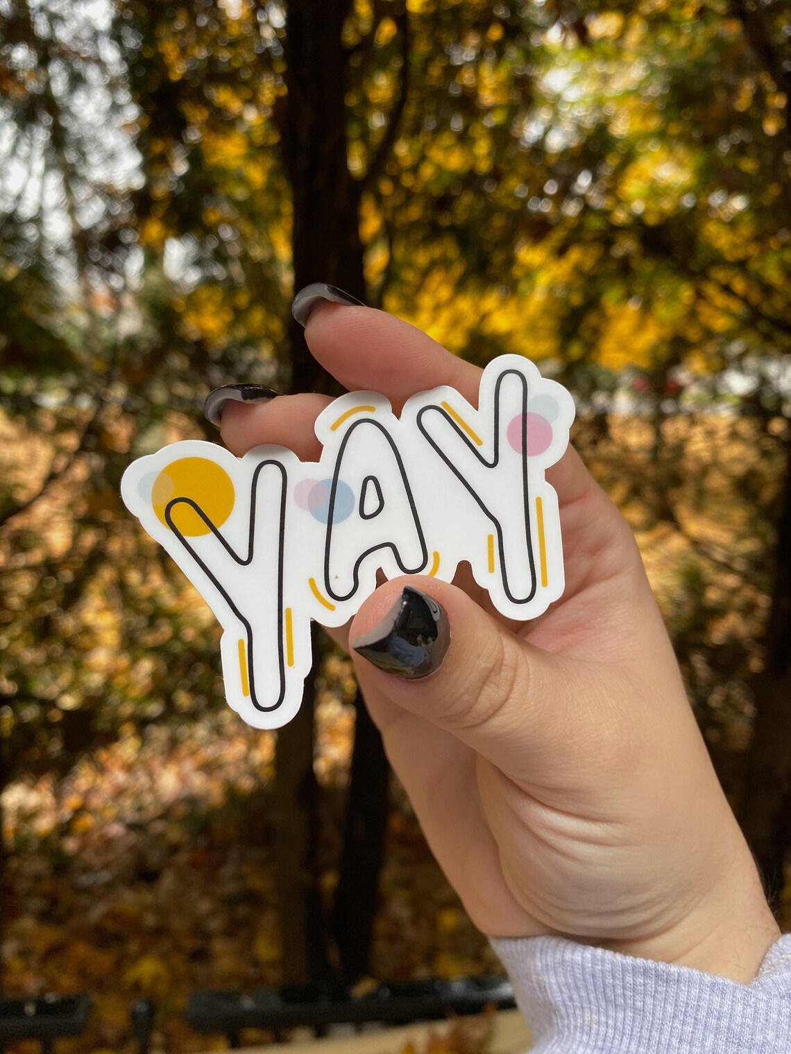 YAY Vinyl Waterproof Sticker | Etsy