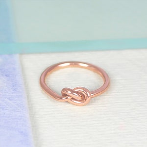 Rings Sterling Silver Ring 925 Silver Friendship Knot Ring - Etsy