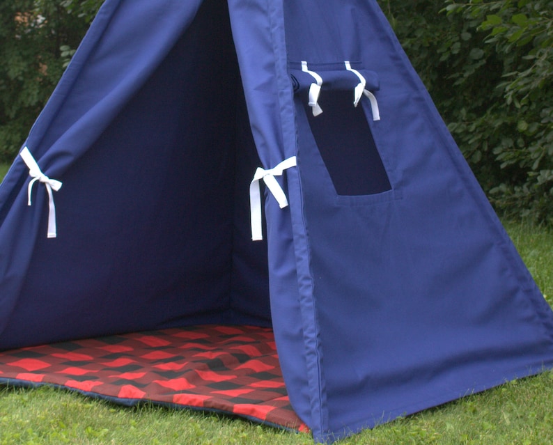 Kids Teepee MANY Colors, Canvas Tent, Available in Five Sizes, Includes ...