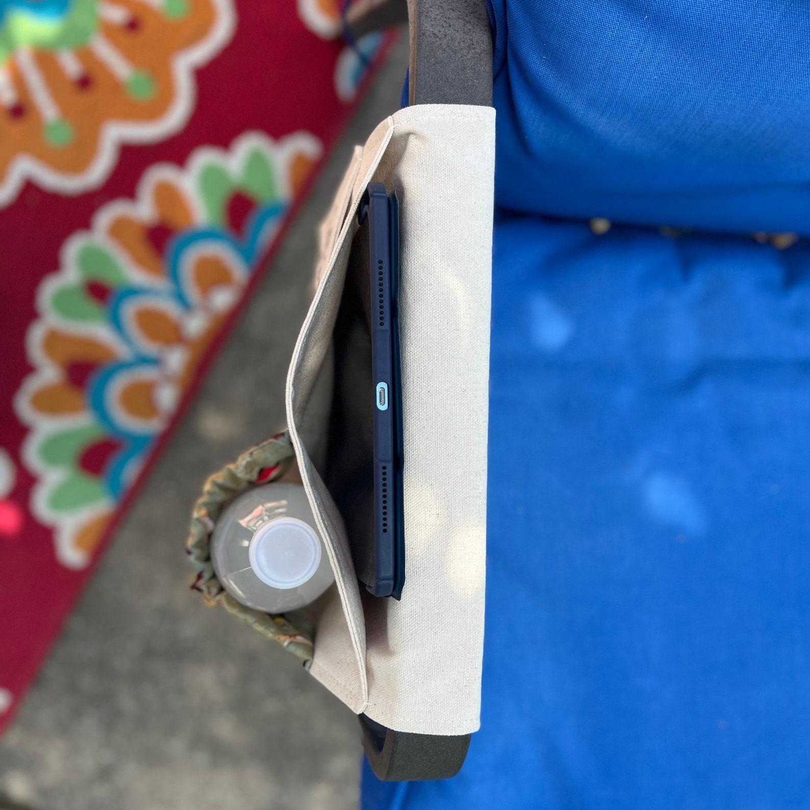 Chair Caddy, Camping Chair Caddy, Camping is My Happy Place, Adjusts to ...