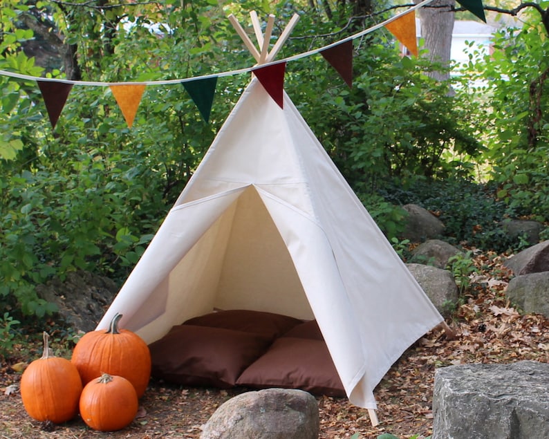 Kids Teepee Tent Five Sizes Can Include Window Kids Tent - Etsy