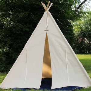 Kids Canvas Teepee, Five Sizes Can Include Window, Tee Pee, Childrens ...