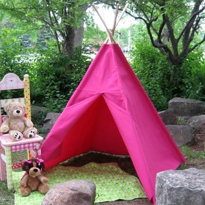 Canvas Teepee Sewing Pattern, Kids Tent, Play Tent Pattern, Easy to Sew ...
