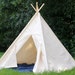 Canvas Teepee Sewing Pattern, Kids Tent, Play Tent Pattern, Easy to Sew ...