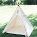 Canvas Teepee Sewing Pattern, Kids Tent, Play Tent Pattern, Easy to Sew ...