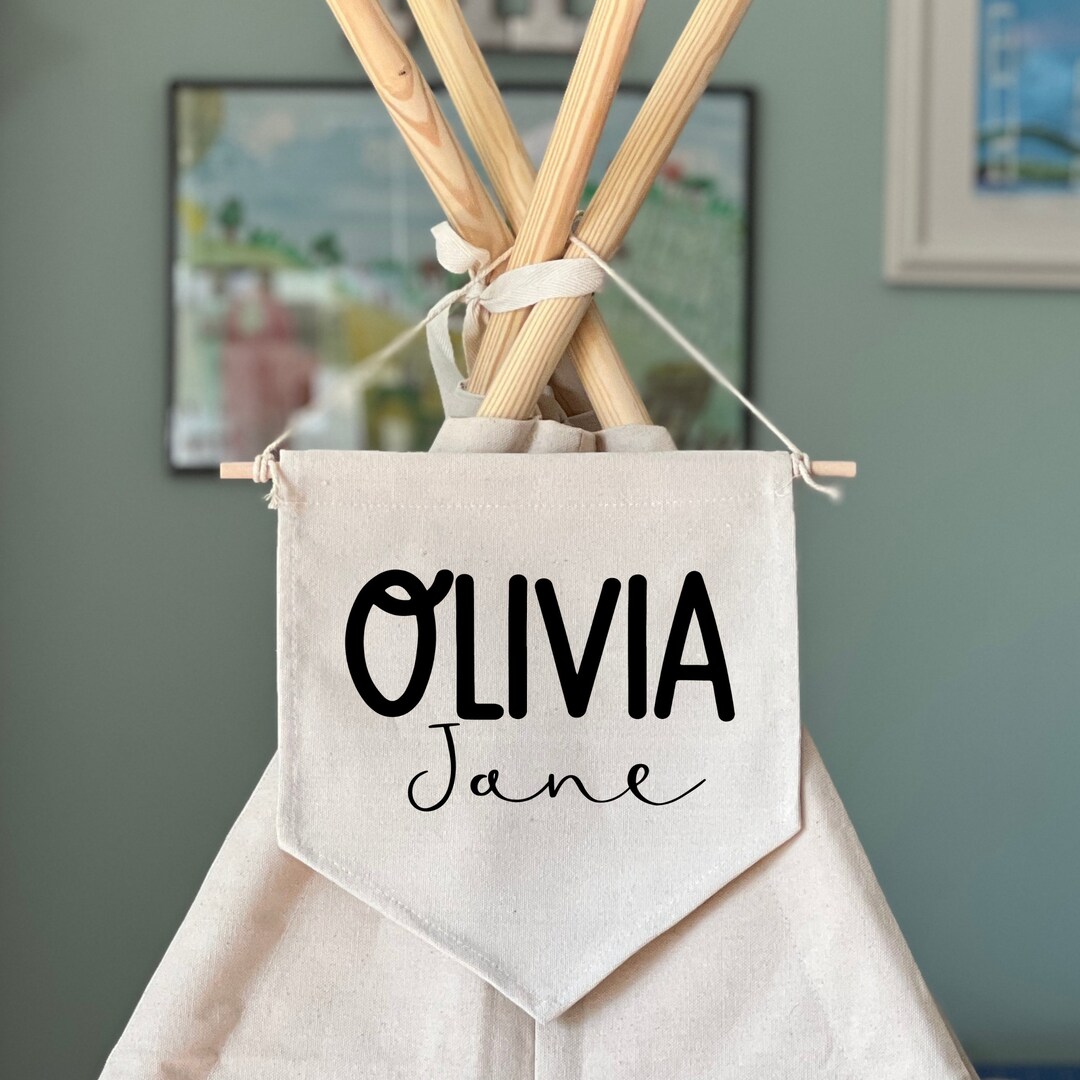 Personalized Flag Pennant Banner for Teepees, Wall Pennant Flag - Etsy