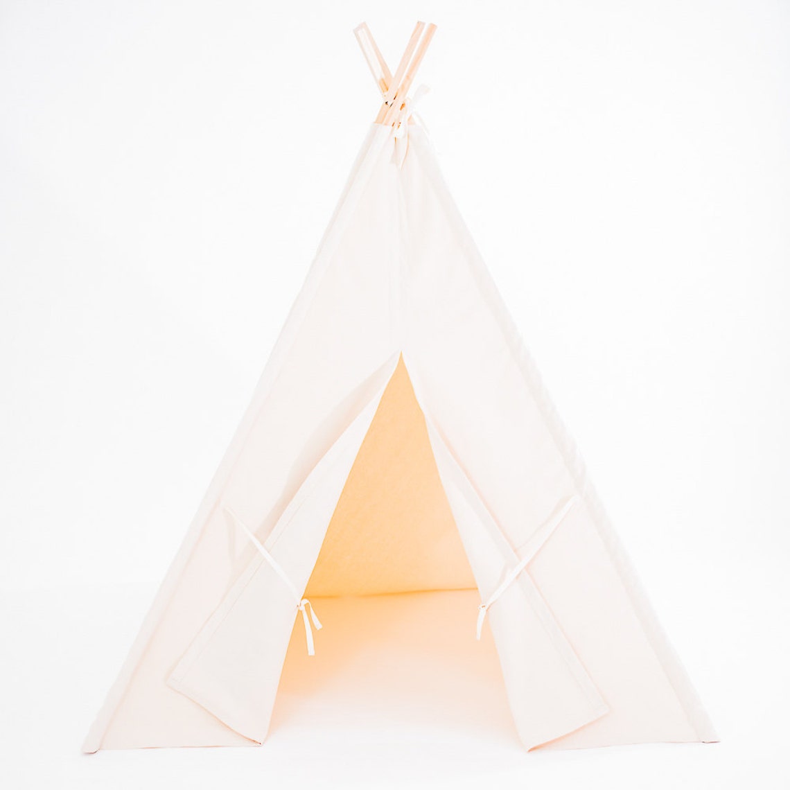 Kids Teepee Tent in FIVE Sizes Natural Canvas Teepee Tent - Etsy