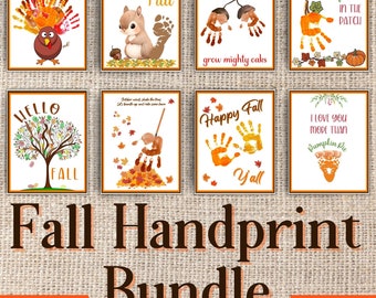 Fall Handprint Craft Thanksgiving Handprint Craft Toddler - Etsy