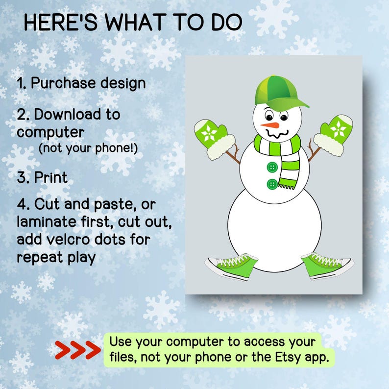 Build a Snowman Craft, Cut and Paste Craft, Homeschool Activity ...