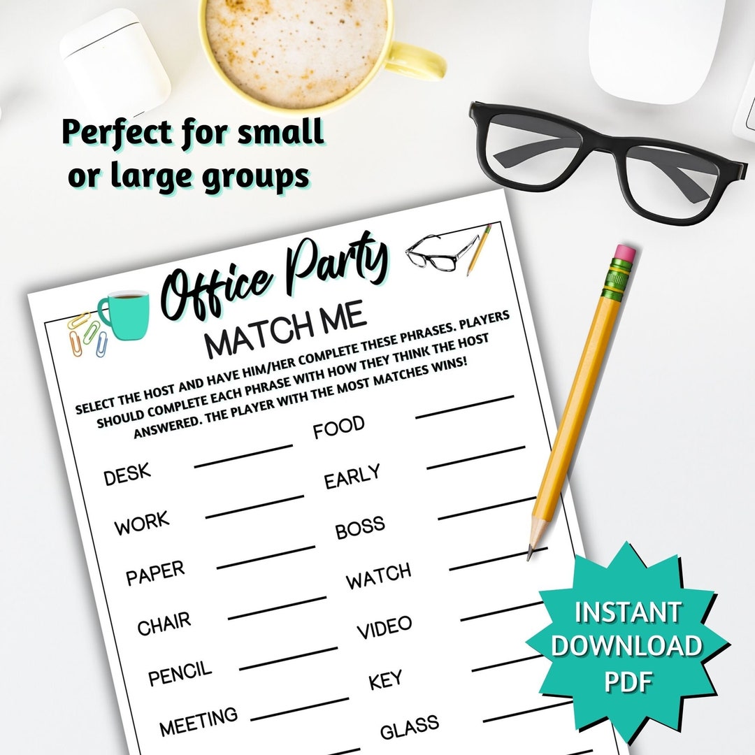 Office Work Games, Mind Match Game, Office Team Building Games, Work ...