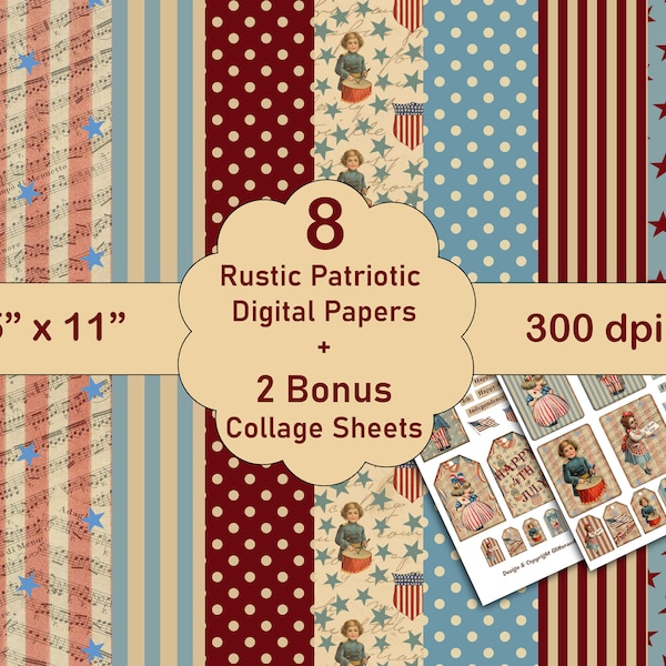 Patriotic Paper - Etsy