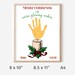 EDITABLE Christmas Candle Handprint Craft, Newborn Keepsake, Handprint ...