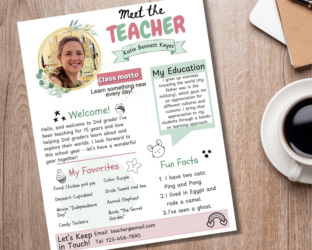Meet the Teacher Template Boho Classroom Theme Teacher Packet, All ...